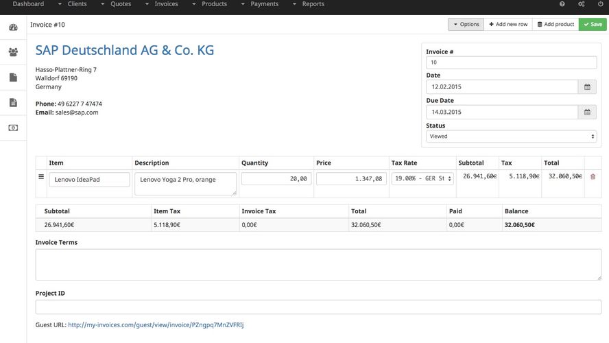 InvoicePlane: Free and open source invoicing application to host on your own server | AlternativeTo