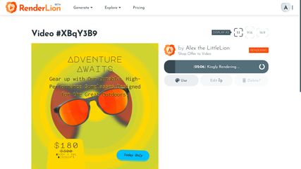 RenderLion: Video generator empowers everyone to make professional-quality videos swiftly ...
