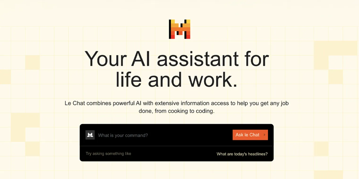 Mistral's Le Chat AI assistant is now available on mobile with pro features & faster speed ...