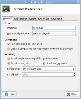 Xfce4-Terminal: Xfce Terminal is a lightweight and easy to use terminal emulator application ...