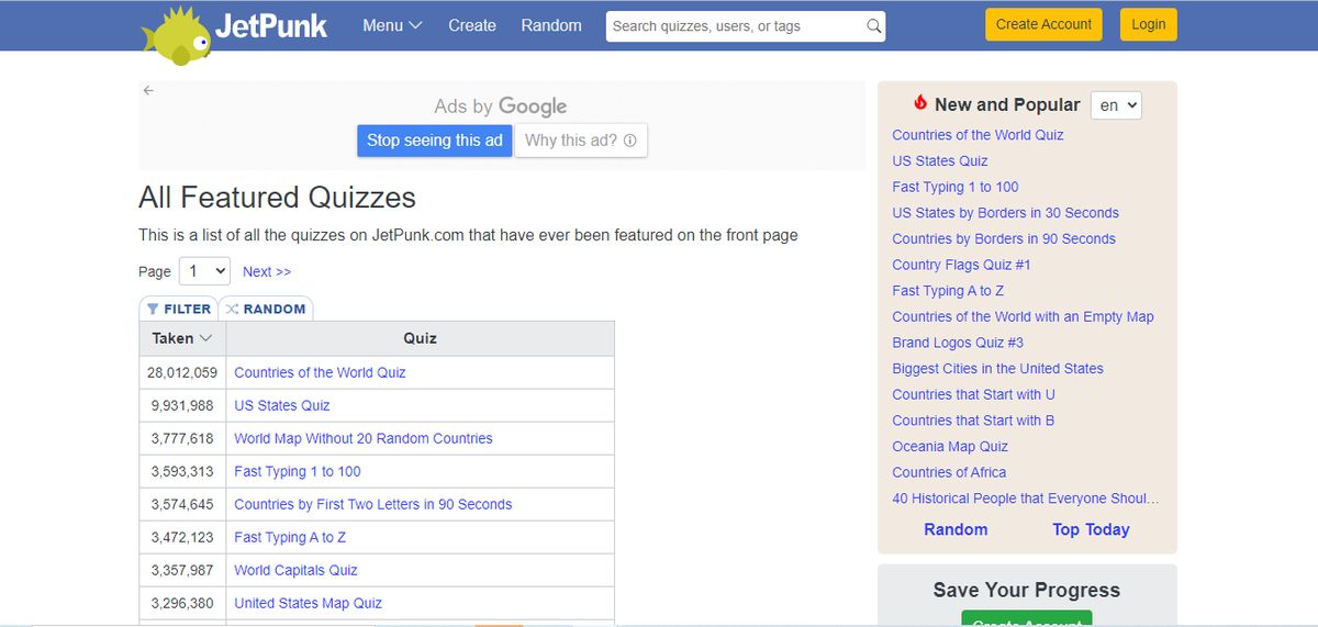 JetPunk Alternatives: Top 4 Quiz & Similar Games | AlternativeTo