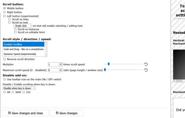 Scroll Anywhere: Allows you to scroll the page without touching a scrollbar | AlternativeTo