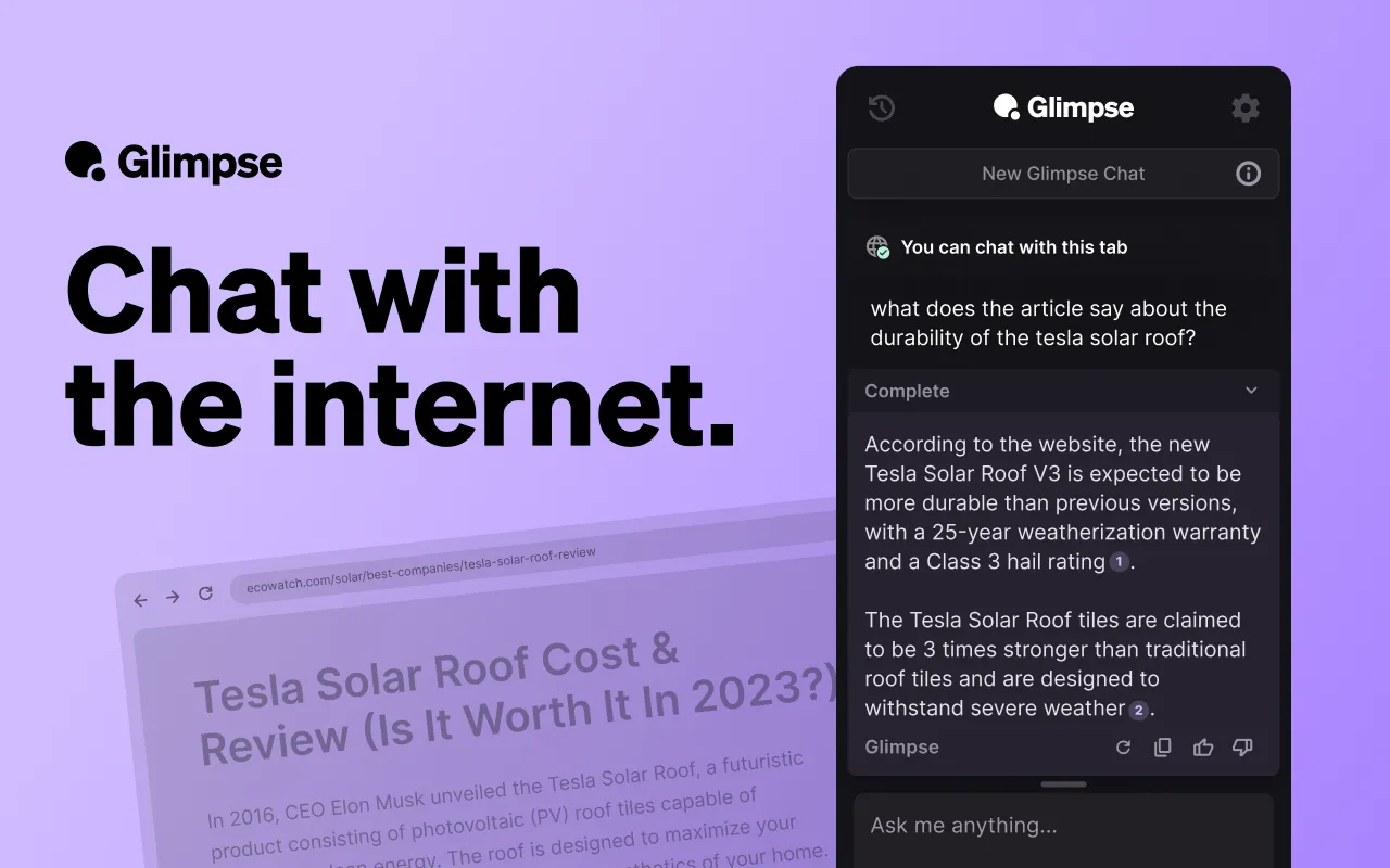 Glimpse — Chat with the web Alternatives: Top 10 AI Writing Tools ...
