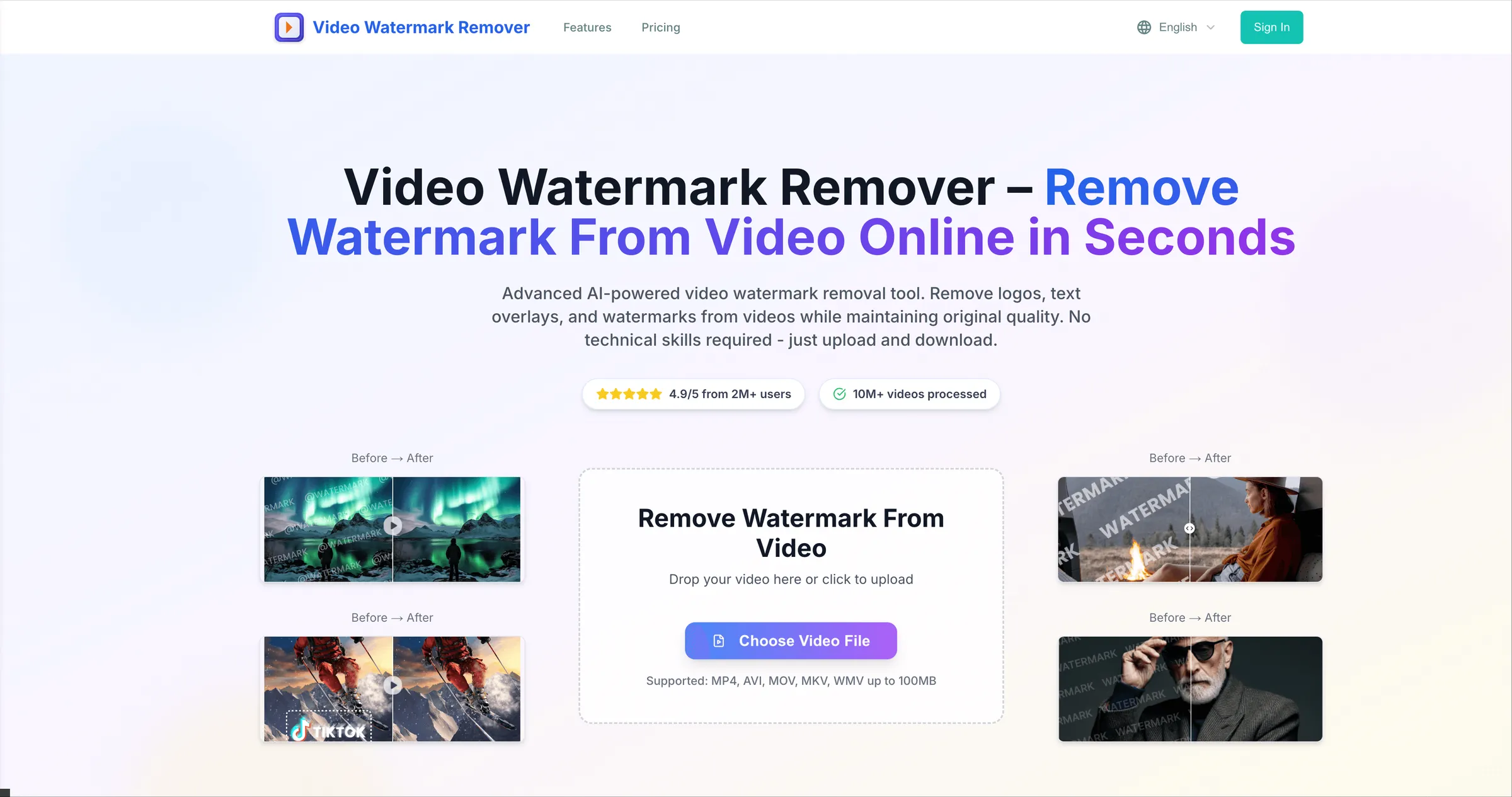 Video Watermark Remover AI Alternatives and Similar Sites & Apps ...
