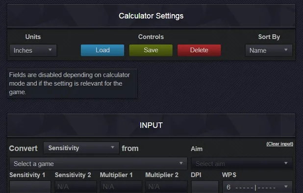 mouse-sensitivity.com: Calculator that allows you to convert ...