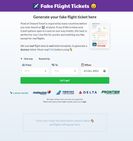 Fake Flight Tickets Generator Alternatives and Similar Sites & Apps ...