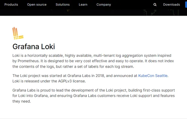 Grafana Loki: Horizontally-scalable, highly-available, multi-tenant log aggregation system ...