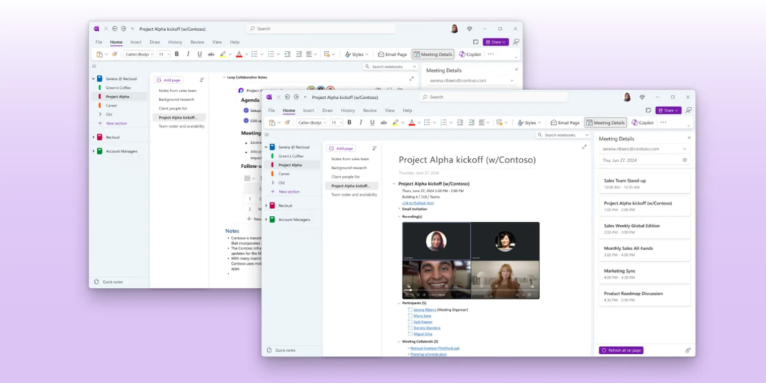 Microsoft to upgrade Meeting Details feature in OneNote for Windows ...