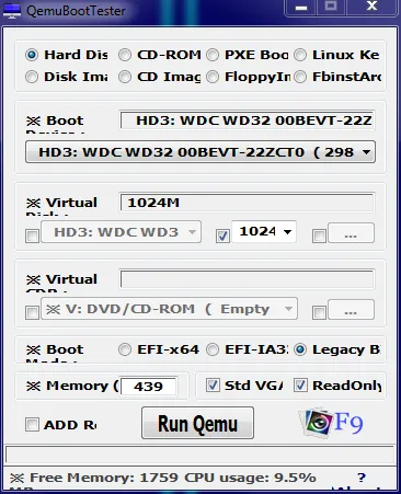 QemuBootTester: This is another app that lets you boot ISOs and make ...