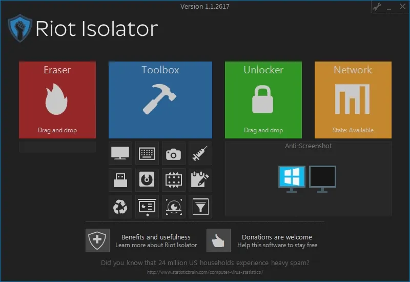 Riot Isolator: Free multi-purpose security and privacy tool for Windows ...