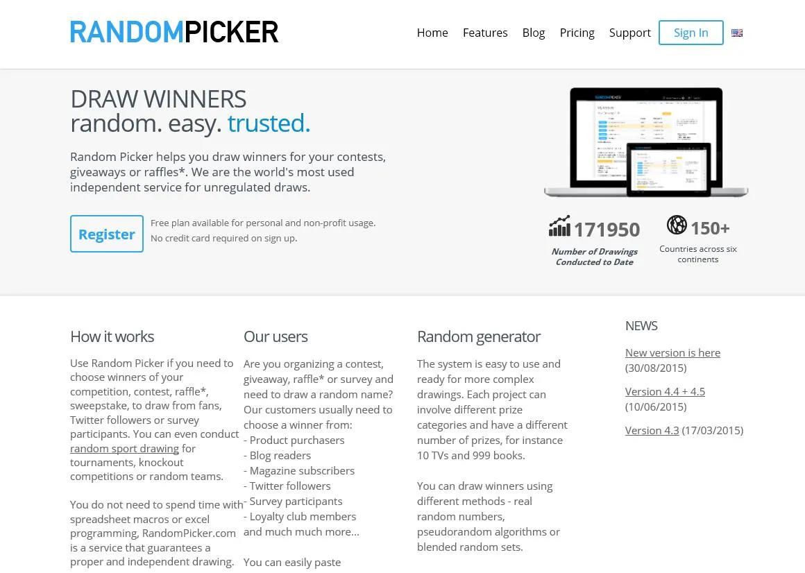 RandomPicker.com Alternatives and Similar Sites & Apps | AlternativeTo