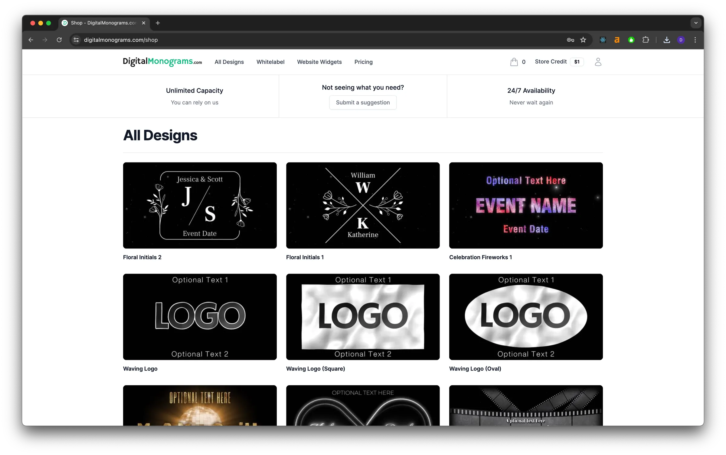 Digital Monograms: Create digital monograms online for your event ...