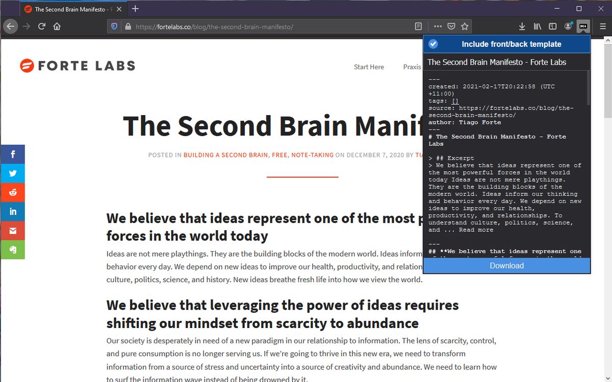 MarkDownload - Markdown Web Clipper Alternatives and Similar Extensions / Add-Ons | AlternativeTo
