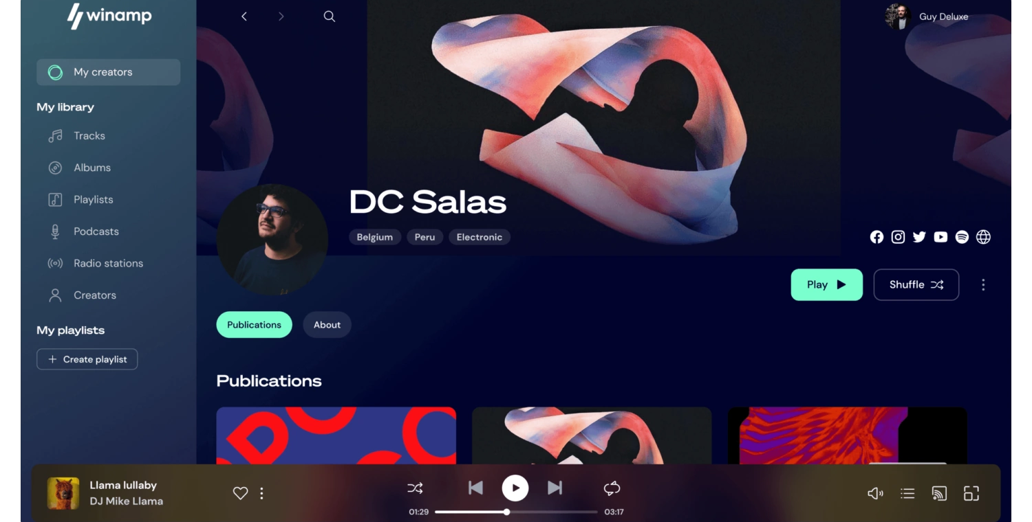 Winamp is back with a new look and the Fanzone, a space for your favorite artists | AlternativeTo