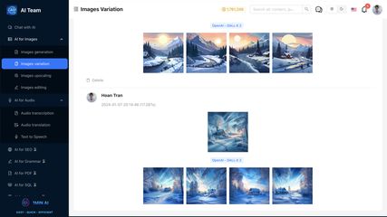 1min.AI: All-in-one AI app that provides many AI features powered by various AI models ...