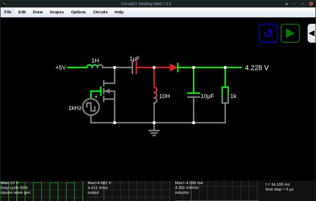 CircuitJS1 Desktop Mod: This electronic circuit simulator is highly ...