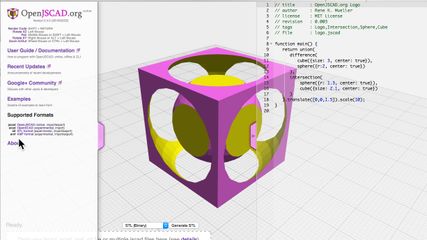 OpenJSCAD.org: OpenSCAD + JavaScript = OpenJSCAD, edit locally or remote online, preview in ...