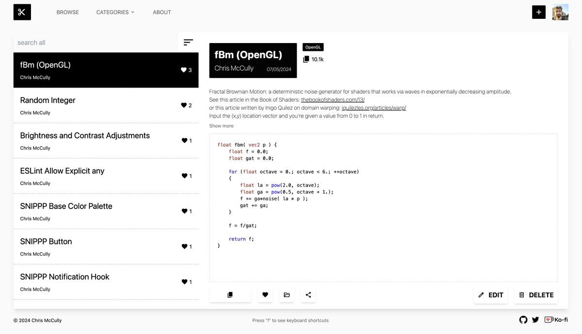 Snippp: UNINTERRUPTED CREATIVITY FOR CREATIVE CODERS – YOUR SNIPPET ORGANIZER | AlternativeTo