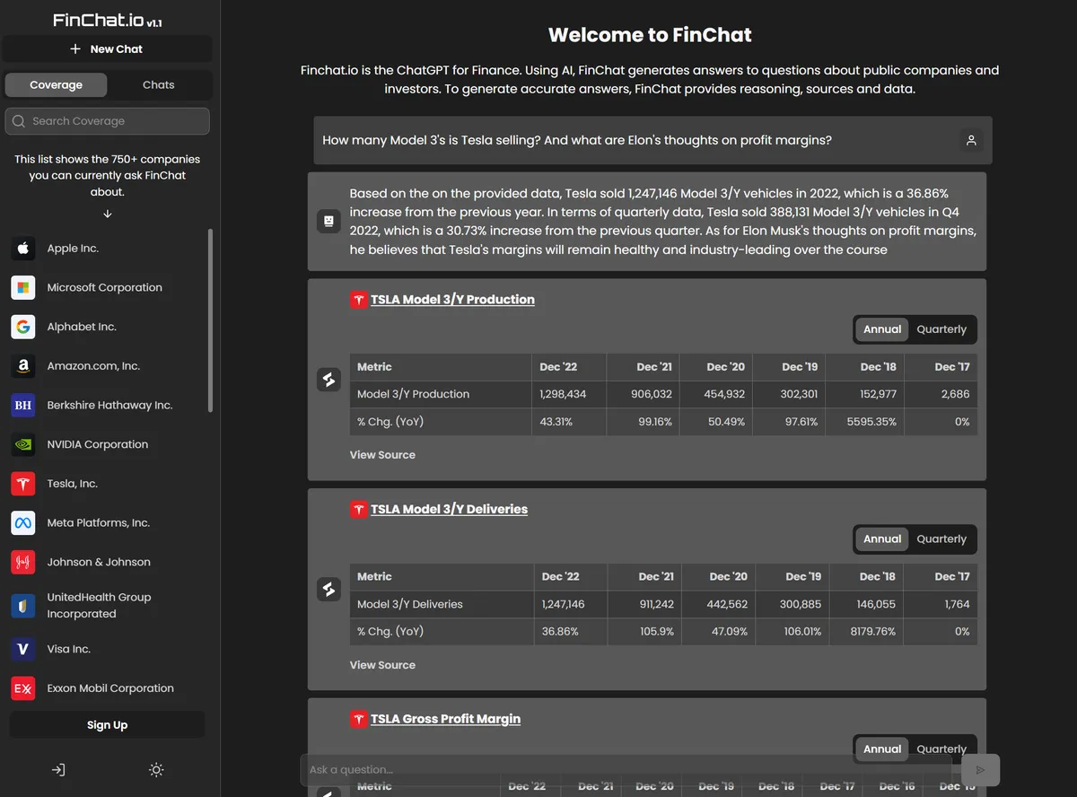 FinChat.io: App Reviews, Features, Pricing & Download | AlternativeTo