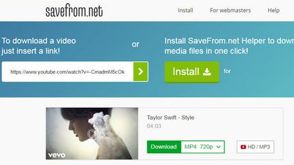 SaveFrom.net: A service to download audio, video, and other types of ...