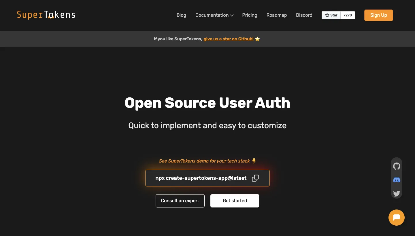 SuperTokens Alternatives and Similar Sites & Apps | AlternativeTo
