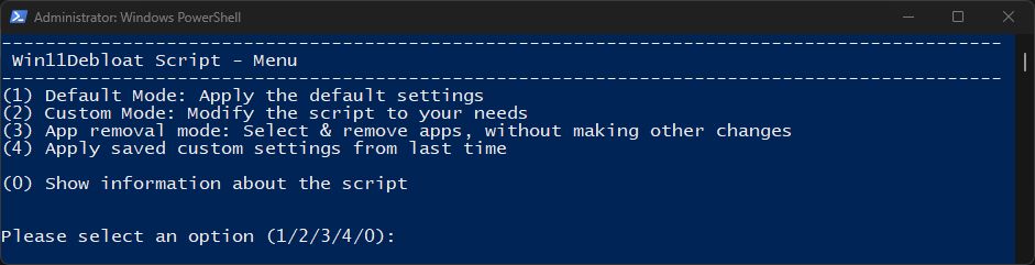 Win11debloat A Simple Easy To Use Powershell Script To Remove Bloatware Apps From Windows
