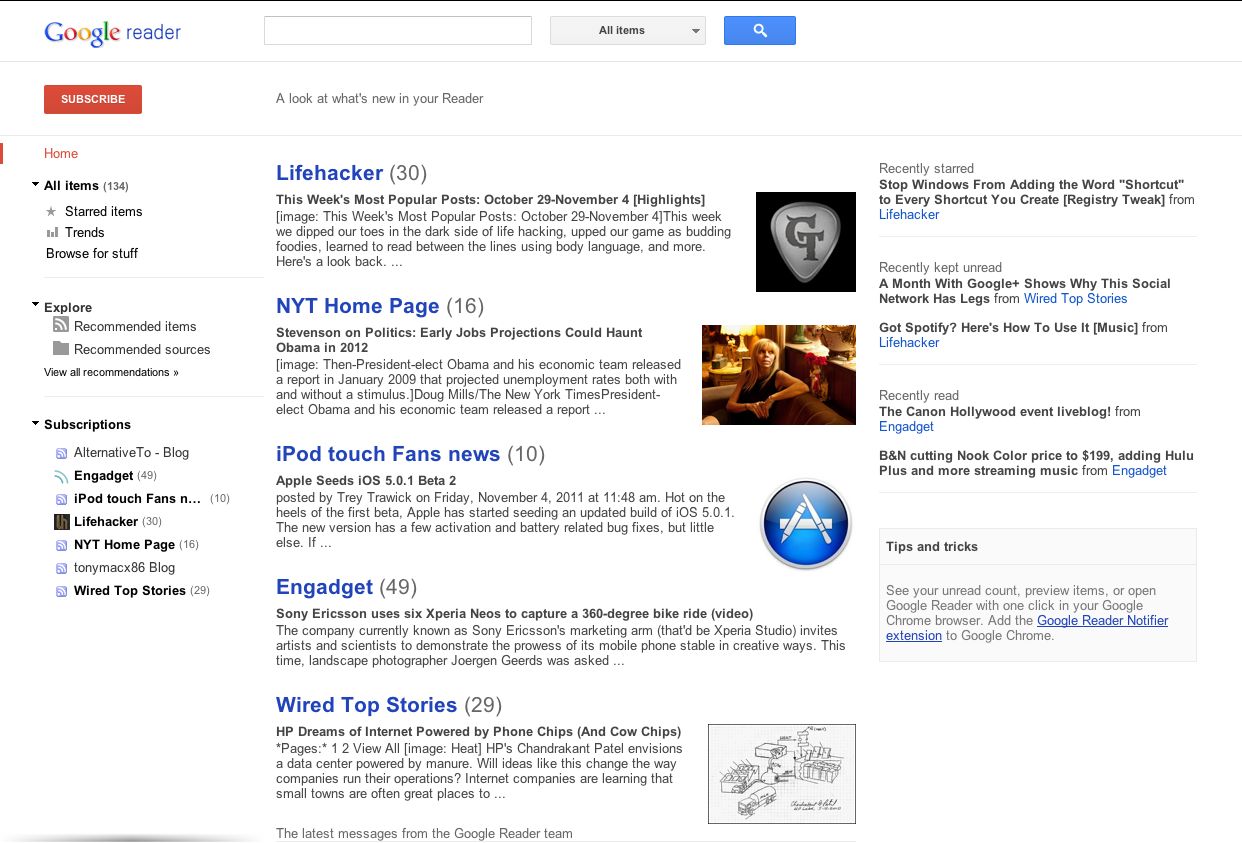 Best Google Reader Alternatives: Top RSS & News Readers in 2025 | AlternativeTo