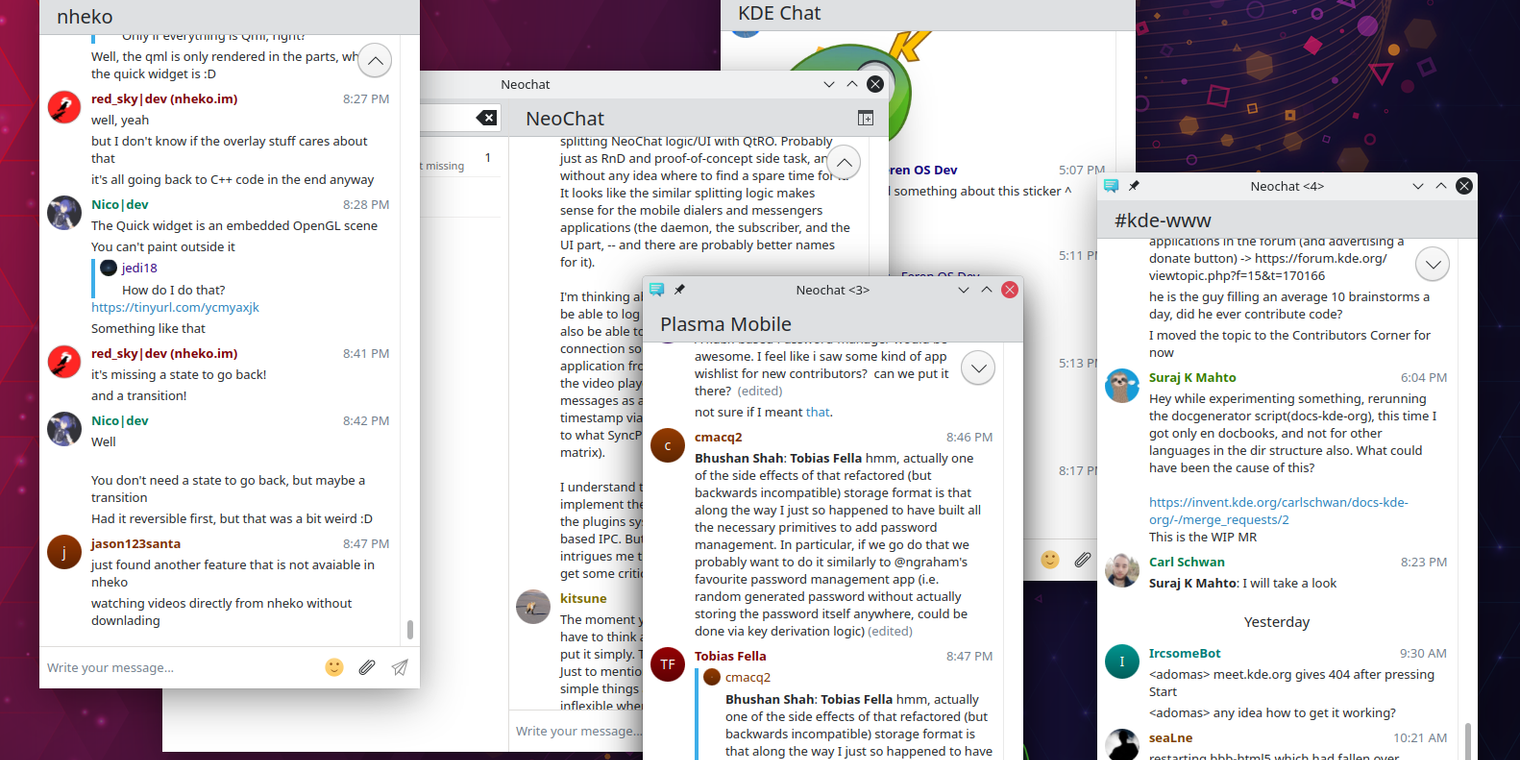 Version 1.1 of the Matrix native chat client NeoChat now available ...