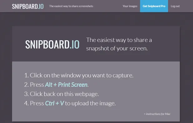 Snipboard: (previously known as Snaggy) is an image host that lets you ...
