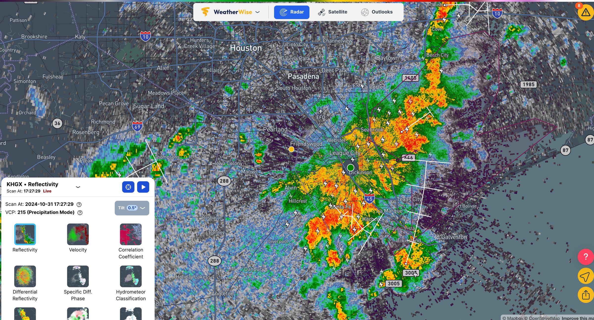 WeatherWise: Free high-resolution weather radar and satellite. | AlternativeTo