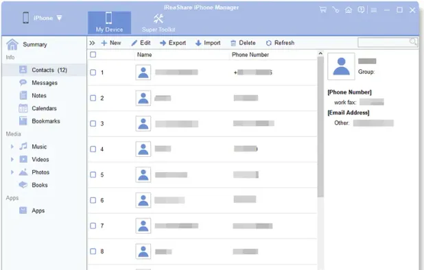 iReaShare iPhone Manager: Comprehensive program to transfer and manage ...