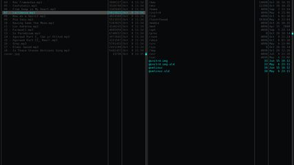 Midnight Commander: Visual, text-mode file manager that works in consoles, over SSH and via ...