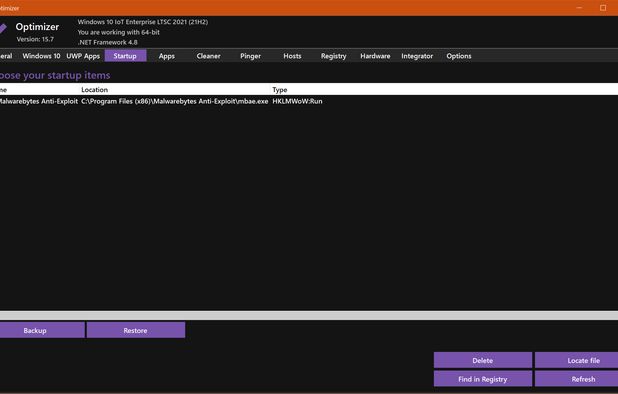 Optimizer: Welcome to Optimizer, an advanced configuration | AlternativeTo