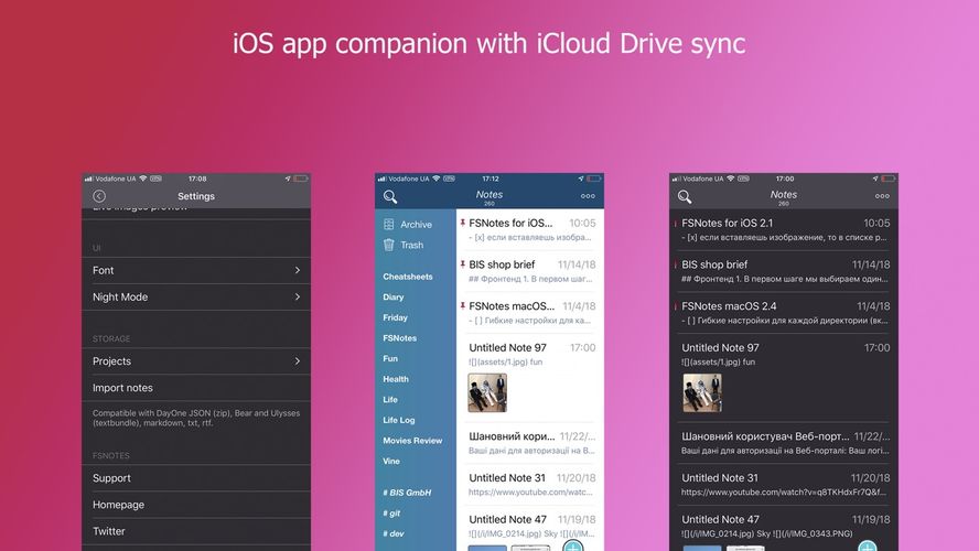 FSNotes: A modern notes manager on steroids for macOS and iOS ...