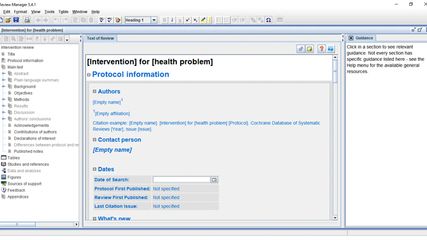 RevMan - Review Manager: Review Manager (RevMan) is a software ...