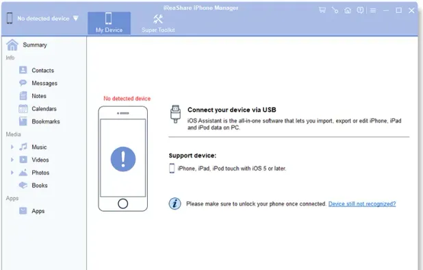 iReaShare iPhone Manager: Comprehensive program to transfer and manage ...
