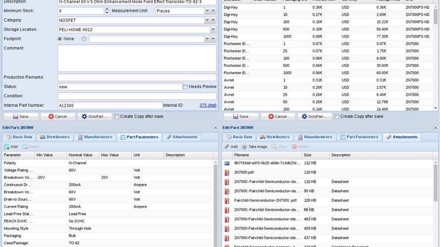 PartKeepr: Inventory management software, primarily designed for electronic components ...