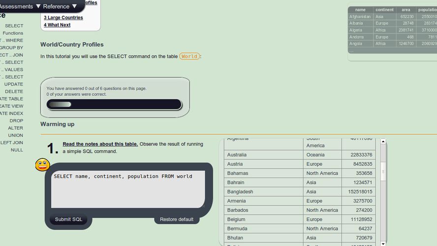 Interactive PostgreSQL SQL Tutorial Alternatives and Similar Sites ... Interactive PostgreSQL SQL Tutorial Alternatives and Similar Sites ...
