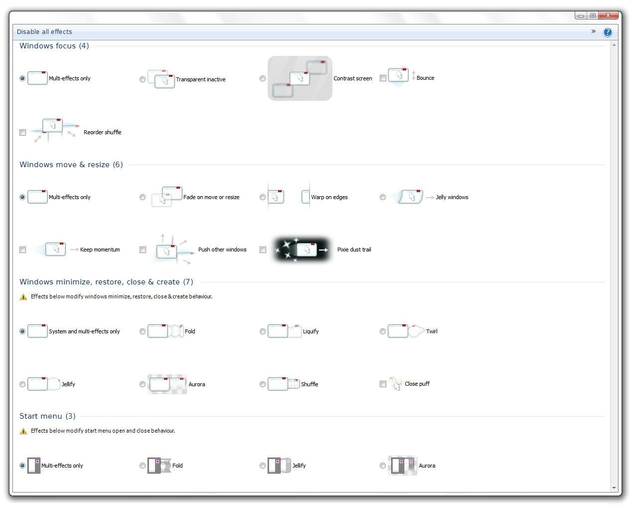 Nimi Visuals: Adds eye-candy effects to windows (and start | AlternativeTo