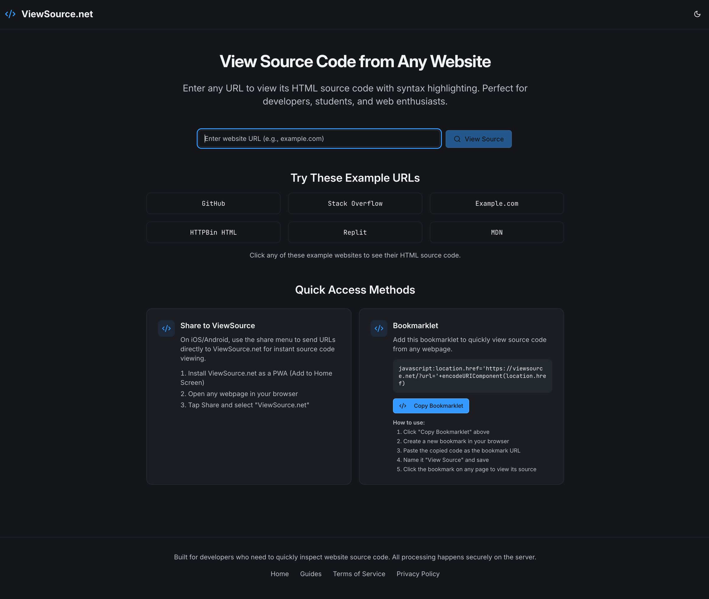 ViewSource.net: – paste any URL to see clean, pretty HTML/CSS/JS with ...