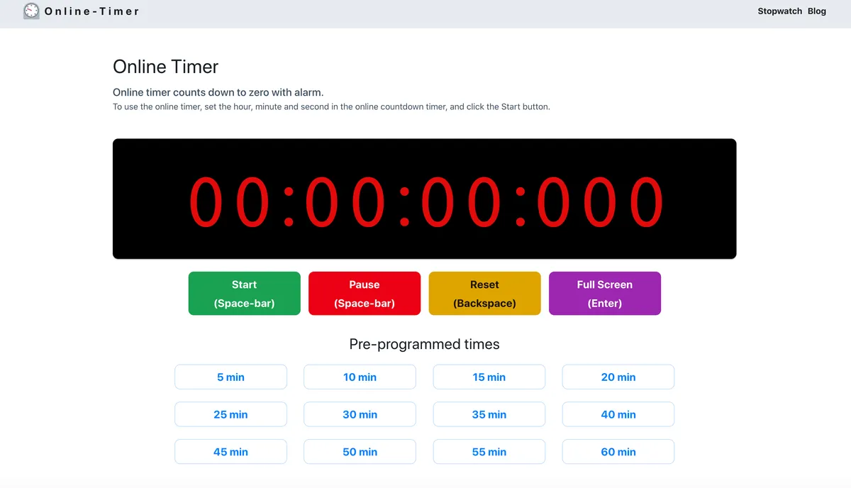 Online-Timer.me Alternatives and Similar Sites / Apps | AlternativeTo