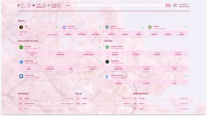 Homepage (by Ben Phelps): A highly customizable homepage (or startpage / application dashboard ...