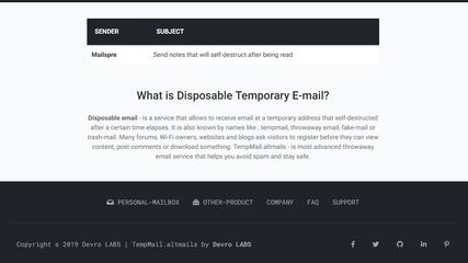 TempMail.altmails: Disposable temporary email addresses that you can use when signing up on ...