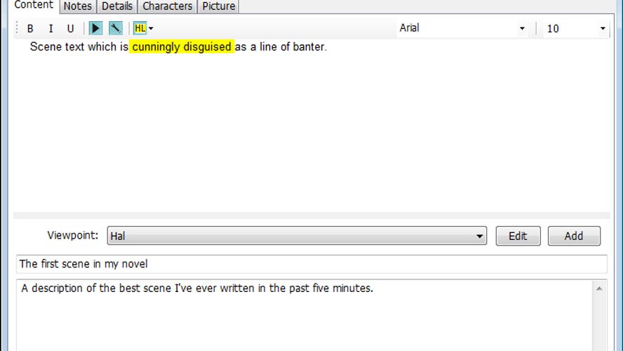 yWriter: Writing tool that uses "scenes" as a unit of text and allows ...