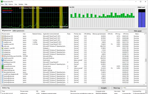 Process Lasso: Real-time process priority and CPU affinity automation ...