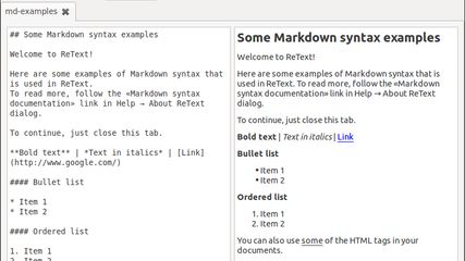 ReText: Simple text editor for Markdown and reStructuredText documents | AlternativeTo