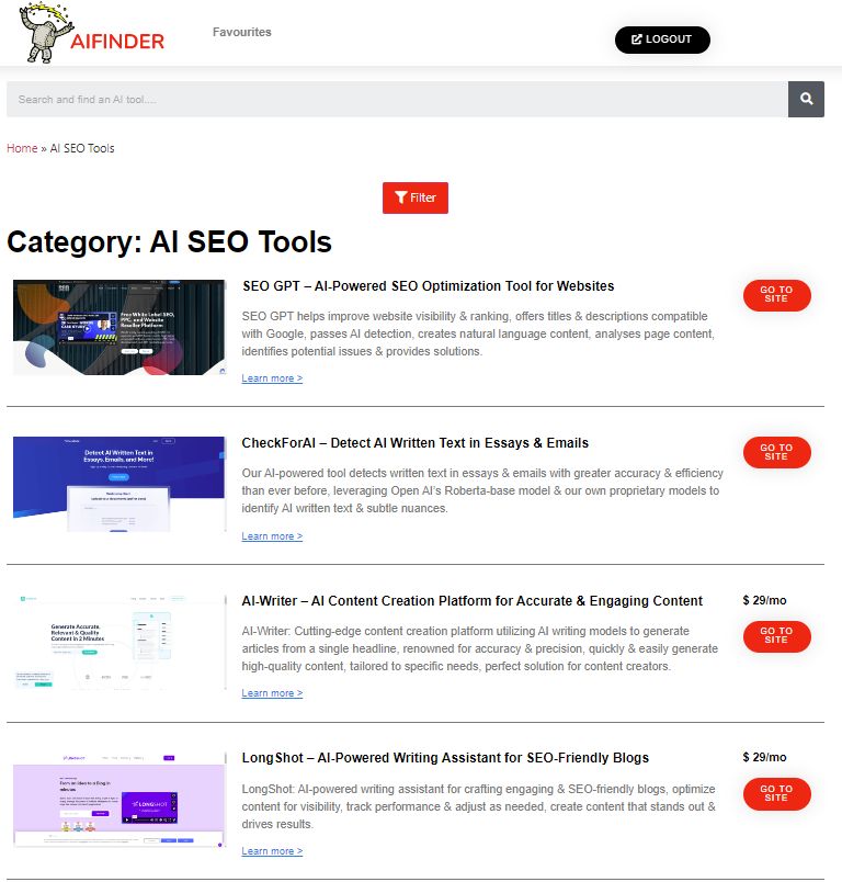 AIFINDER Alternatives and Similar Sites / Apps | AlternativeTo