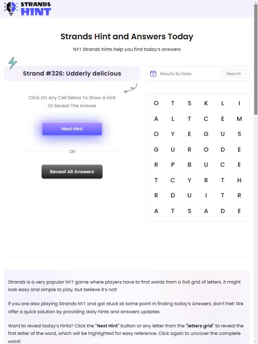 Strands Hint Alternatives and Similar Sites & Apps | AlternativeTo
