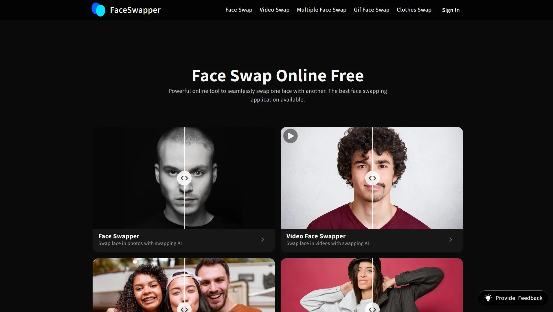 Faceswapper.ai: AI tool for face swaps and clothing changes | AlternativeTo