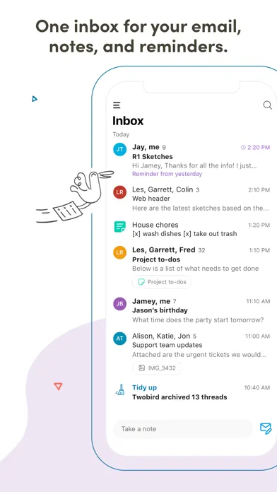 Twobird: Your emails, thoughts & to-dos all in one inbox | AlternativeTo